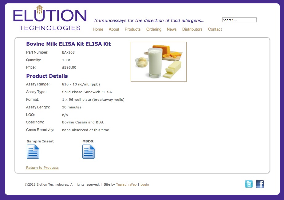 Elution Technologies - Tualatin Web